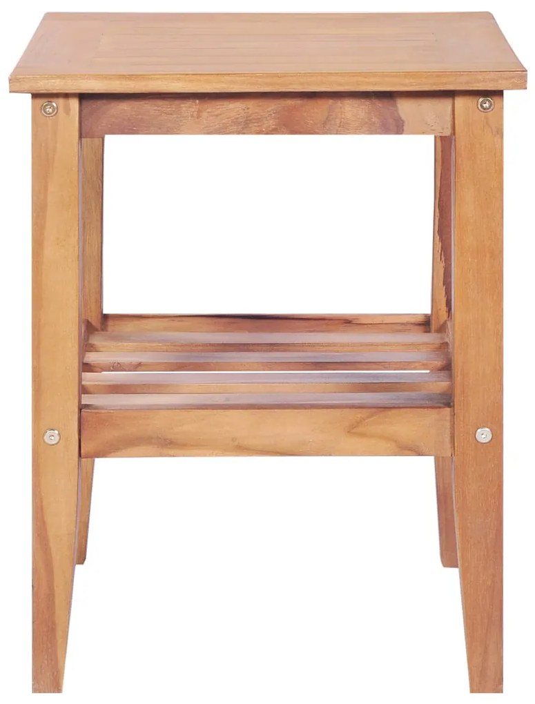 Konferenční stolek 40 x 40 x 50 cm čtvercový masivní teak - Default Title