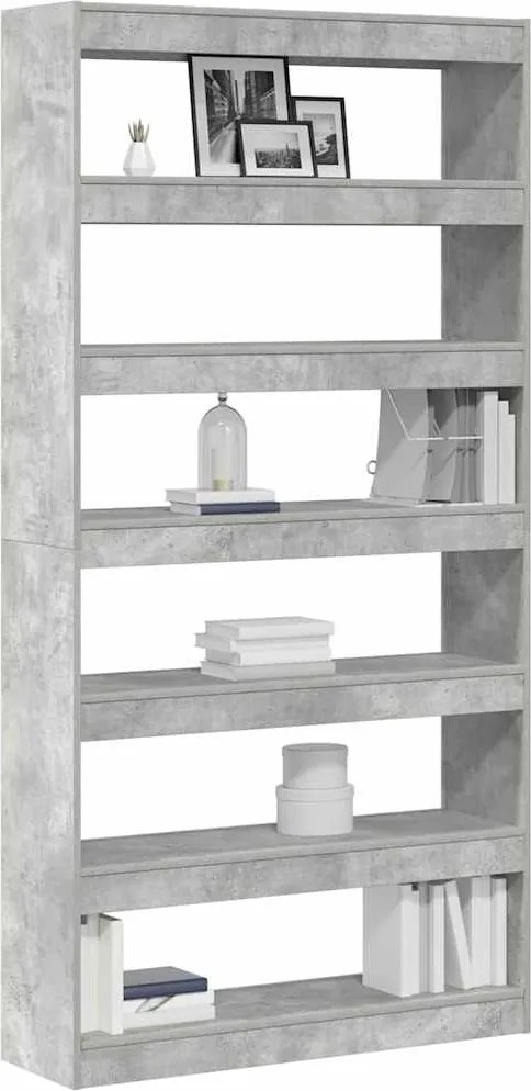 Knihovna 6 úrovní 100 x 30 x 198 cm Kompozitní dřevo 3333927