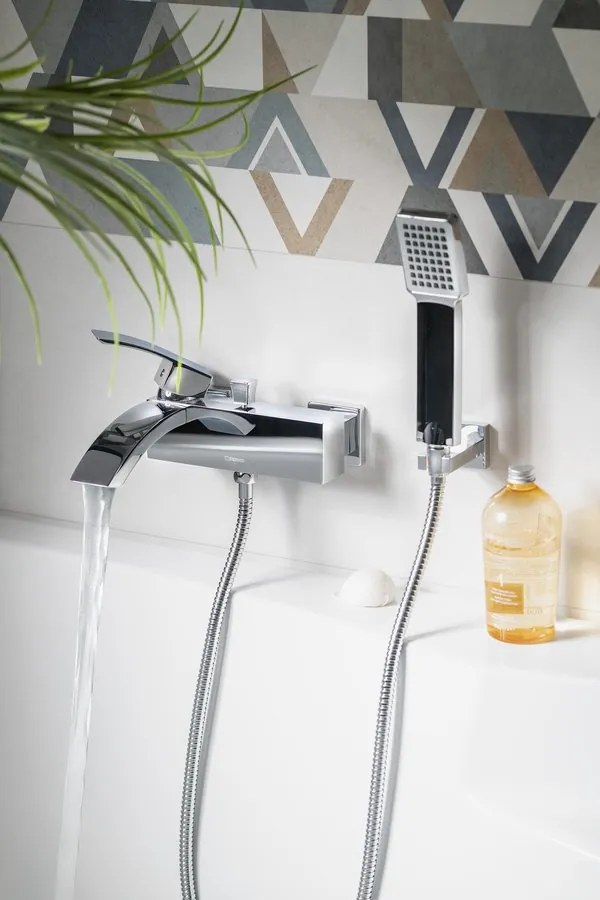 Sapho Sapho, GINKO podomítkový sprchový set s pákovou baterií, 2 výstupy, chrom, 1101-42-23