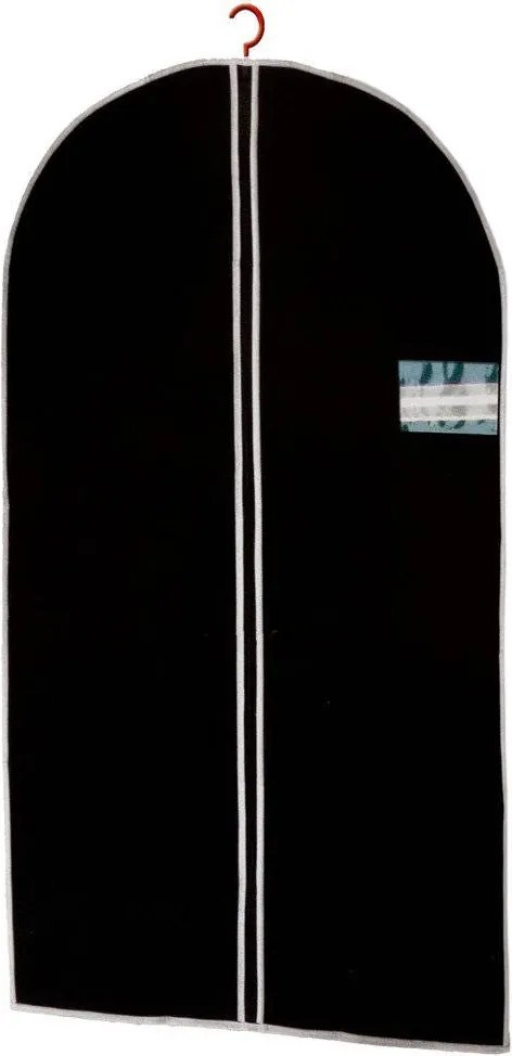 Černý obal na oblečení, 2 kusy, 150x60 cm