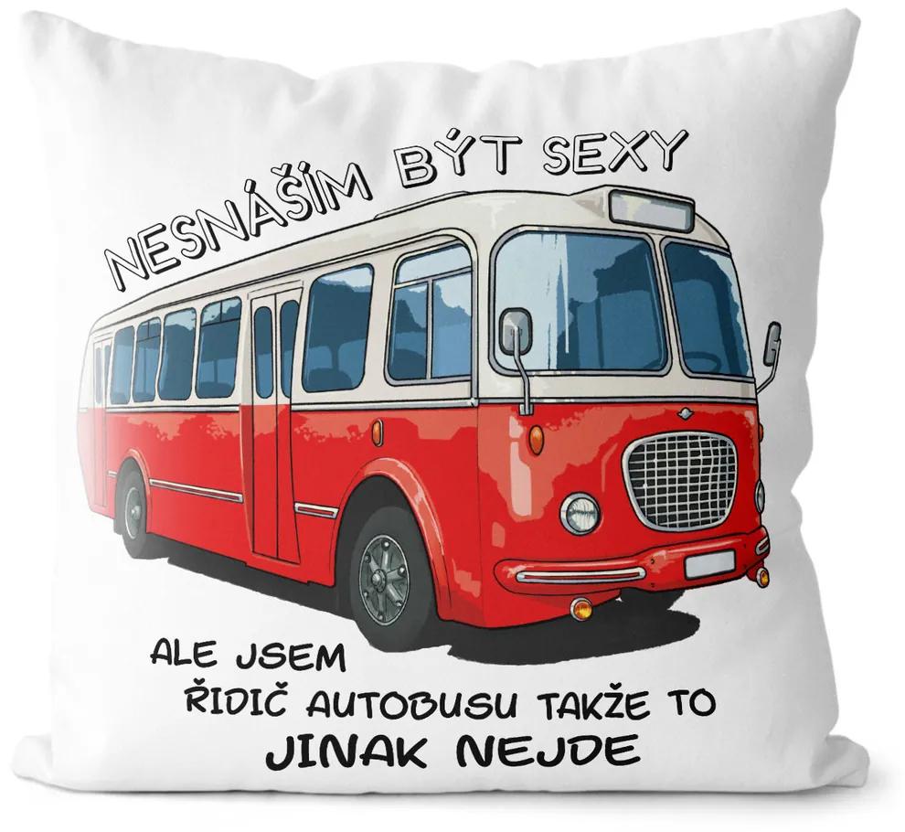 Polštář Sexy autobusák (Velikost: 40 x 40 cm)