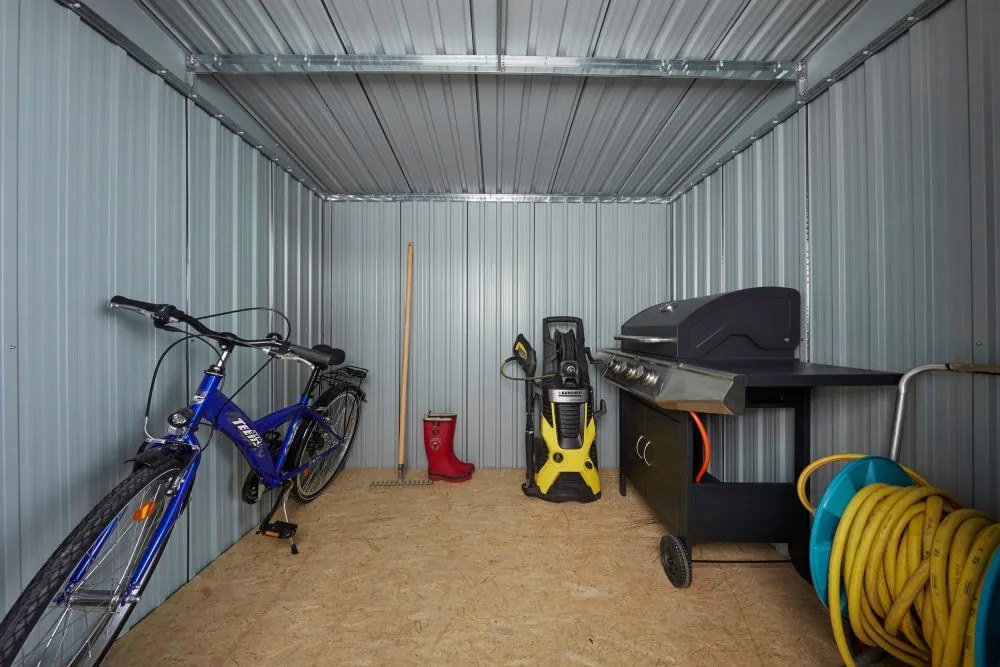 Zahradní domek BestBerg ZDSL-4D / 4,6 m² / 238 x 194 x 202 cm / dekor dřevo/hnědá