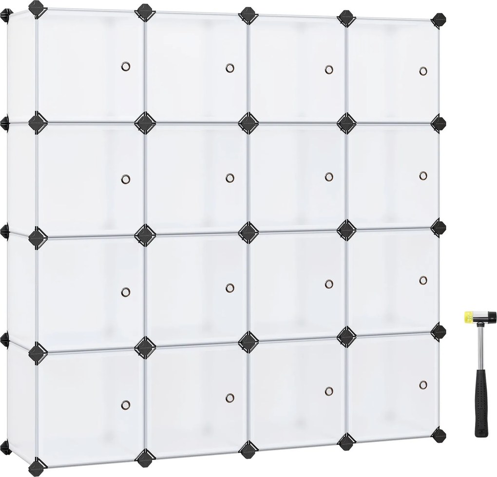 XXXLutz KOMBINACE REGÁLŮ, bílá, železo, 16x30/30/31 cm Boxxx - Stohovatelné boxy - 002543000602