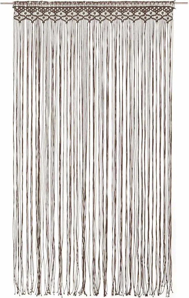 Macramé závěs taupe 140 x 240 cm bavlna 323981