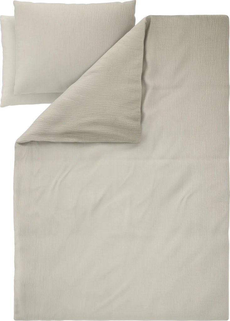 Livarno® Mušelínové ložní povlečení, 240 x 220 cm, 70 x 90 cm (béžová)
