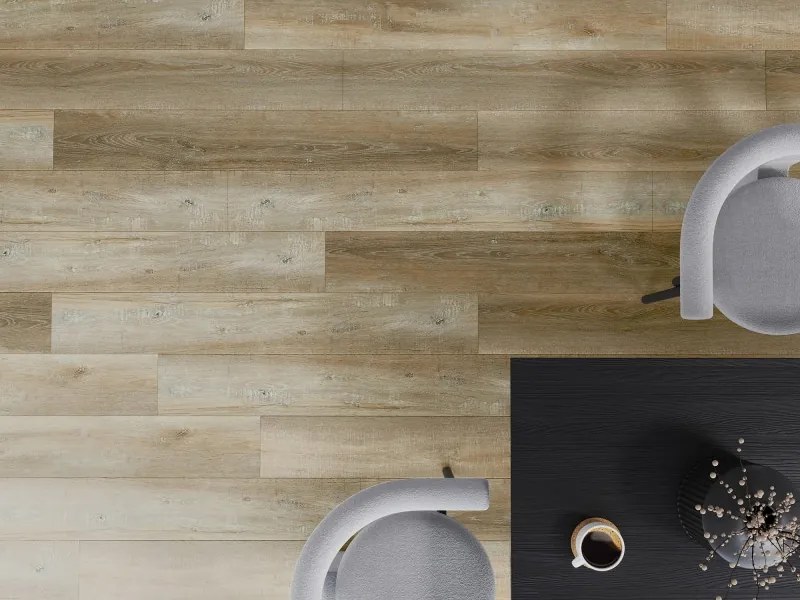 Mexen Cortland vzorek vinylových panelů SPC 6,5 mm, podložka IXPE 1,5 mm, 4 V-drážka, Dub - F1008-S