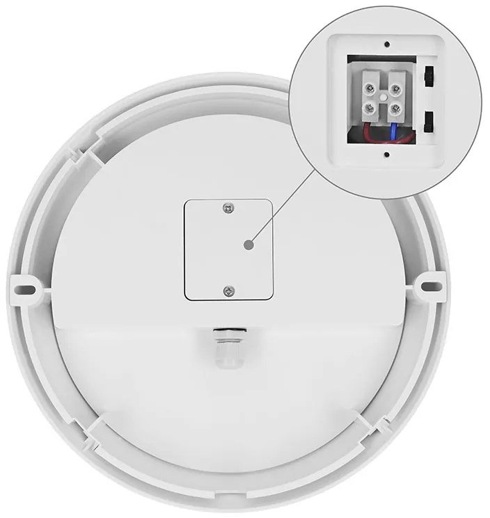 Solight LED venkovní osvětlení se senzorem, 3 CCT,  15/18/20W, 1800lm, 22cm, 2v1 - bílý a černý kryt