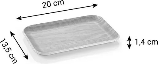 TESCOMA Podnos FEELWOOD 20 x 13 cm