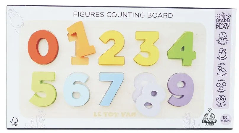 Le Toy Van Vkládací puzzle s čísly
