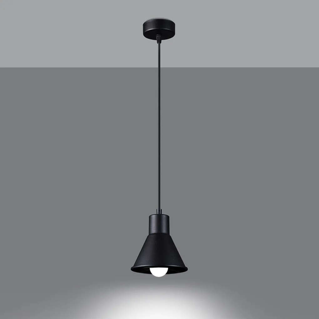 Sollux Lighting Závěsné svítidlo TALEJA 1 Černá [E27].