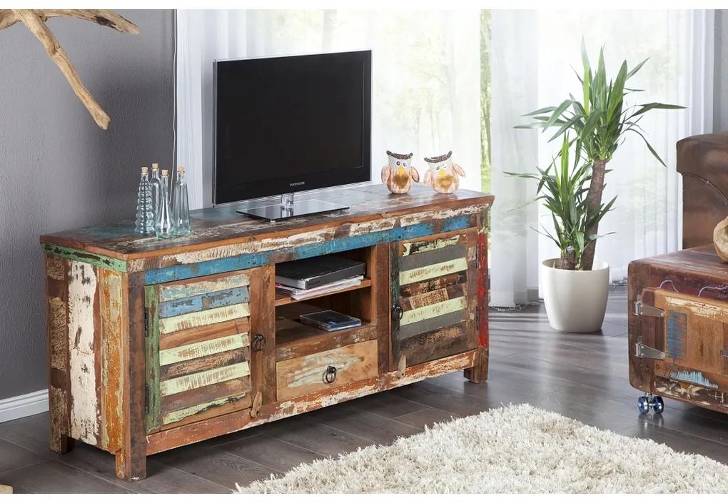 Inviro TV stolek WEO MASIV 150 cm recyklované dřevo