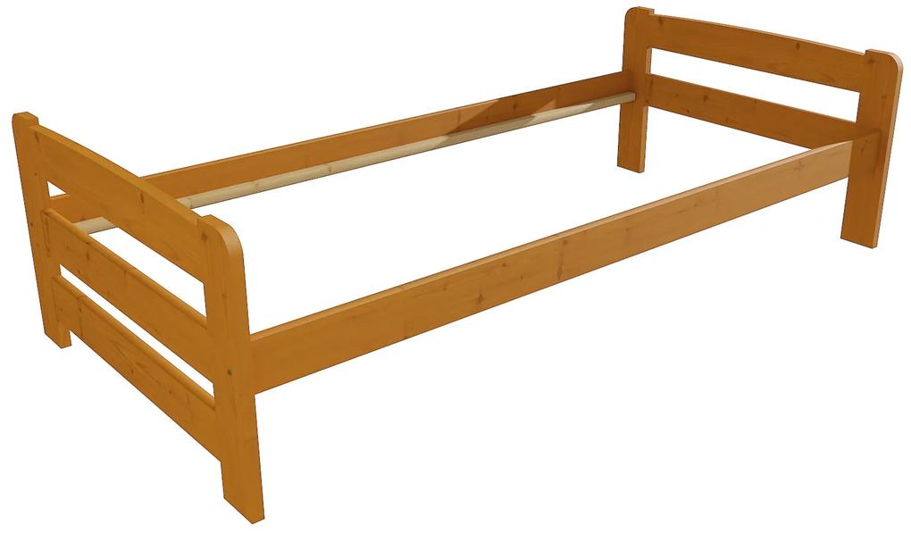 Vomaks Jednolůžková postel VMK009D Rozměr: 80 x 200 cm, Barva: surové dřevo
