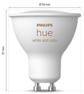 SADA 2x LED RGBW Stmívatelná žárovka Philips Hue WACA GU10/4,2W/230V 2000-6500K