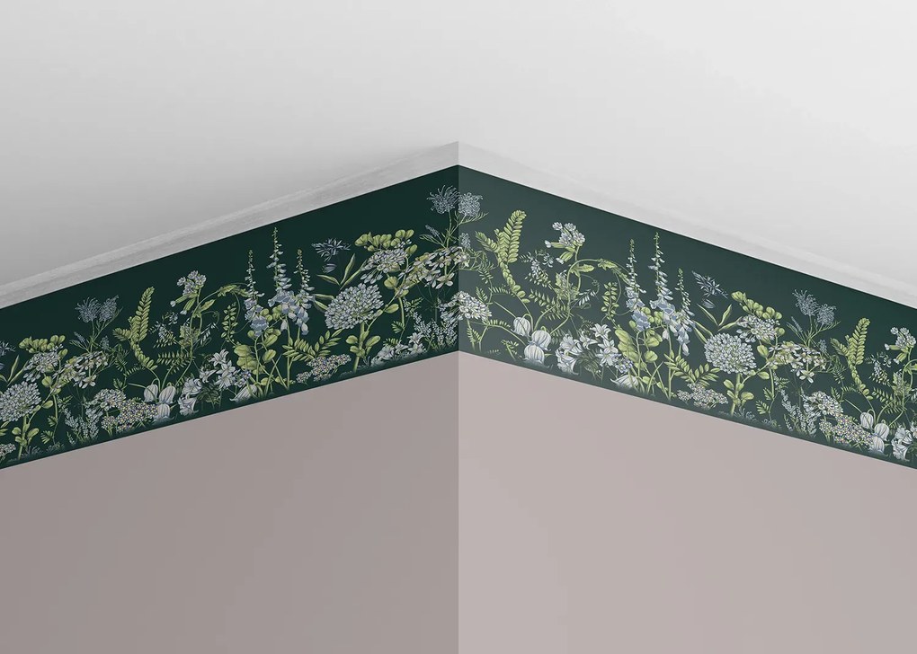 Samolepící bordura na zeď Květy Vikve na Brunšvické Zelené | 5 m x 13.8 cm | DWB8523