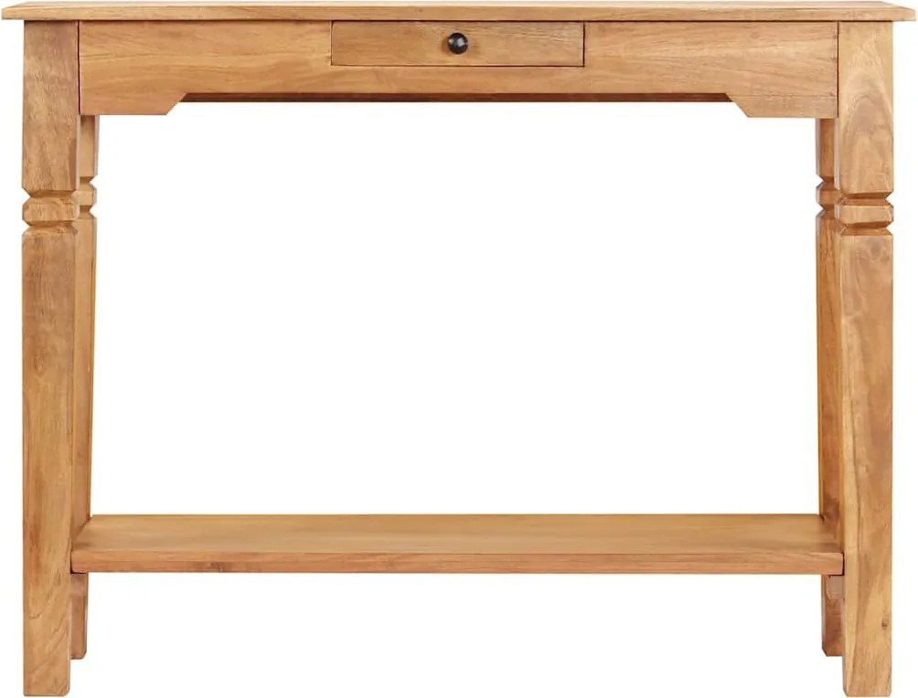 Konzolový stolek 100 x 40 x 76 cm masivní akáciové dřevo 338033