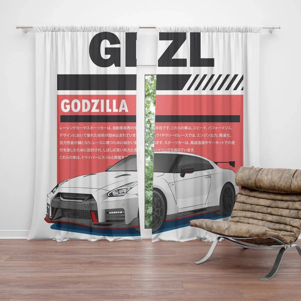 Sablio Závěs Nissan GTR 35 Godzilla: 2ks 140x250cm