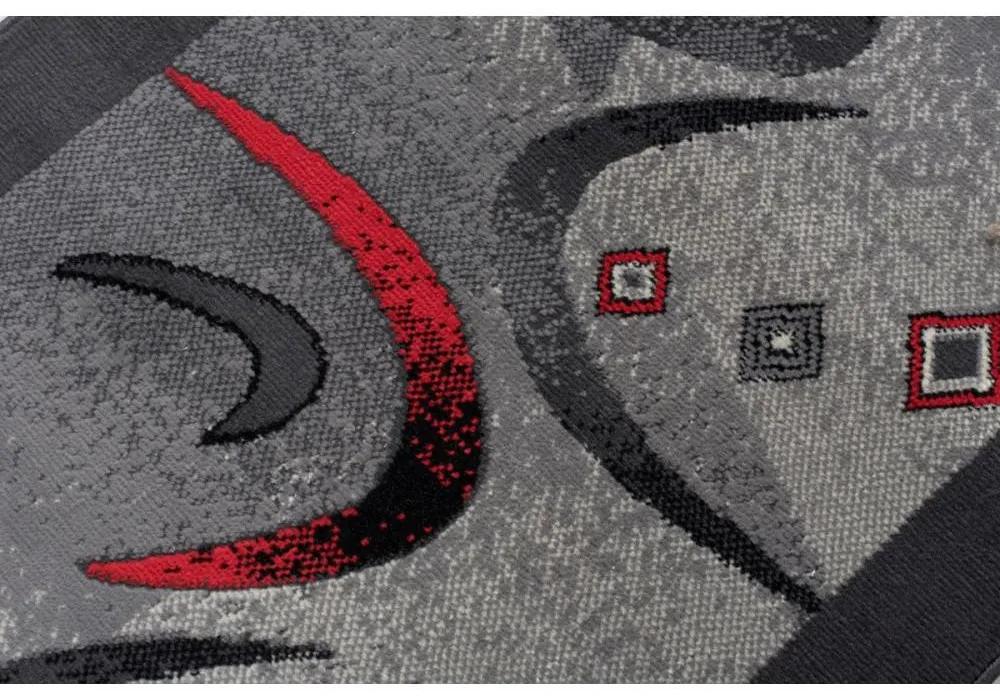 Kusový koberec PP Bumerang šedý atyp 100x400cm