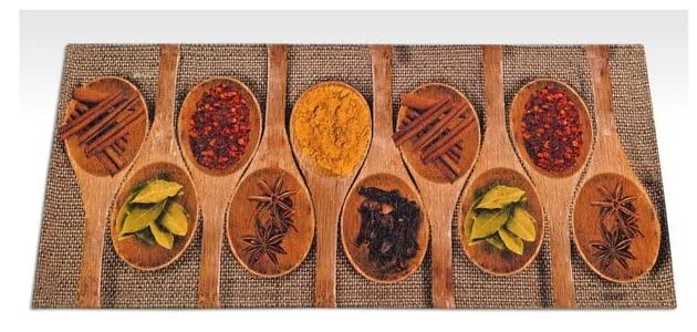 Vysoce odolný kuchyňský koberec Webtappeti Spices Market, 60 x 115 cm