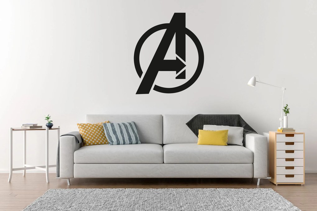 Lepy.cz Samolepka na zeď Avengers Velikost (šířka x výška): 30x35cm, Barevná varianta: Karafiátová růžová