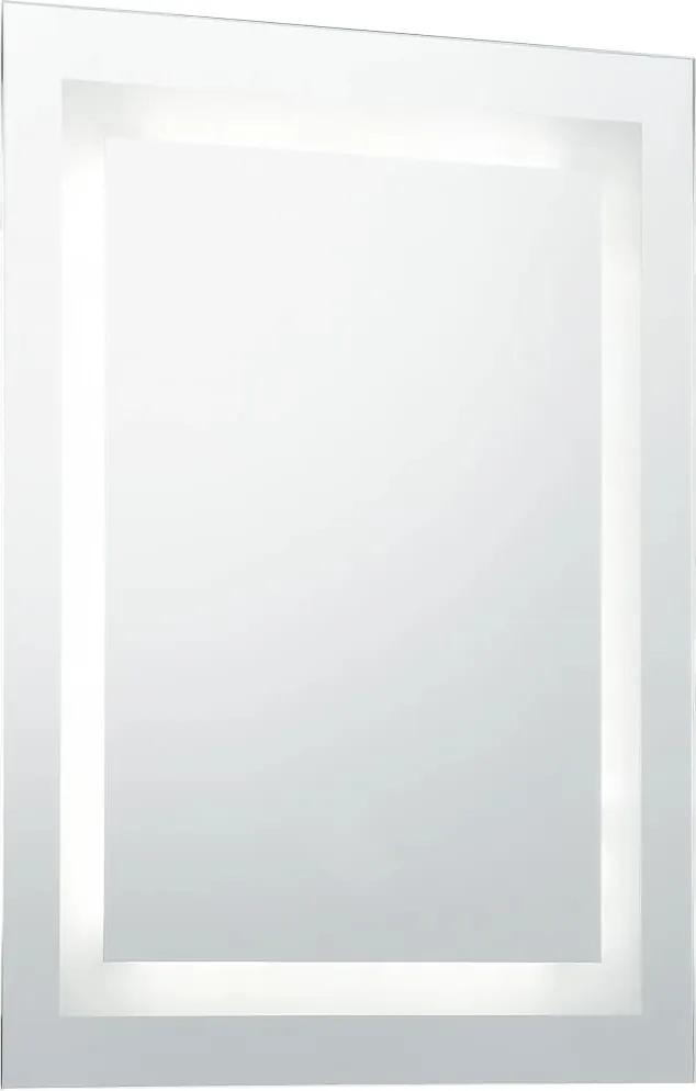 Koupelnové zrcadlo s LED světly a dotykovým senzorem | 60x100 cm