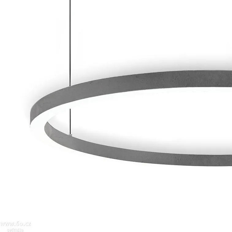 Traddel 65118 Tour_PD, závěsný kruh pro přímé osvětlení, 45W LED 3000K, tmavě šedá - betonová, prům. 94cm