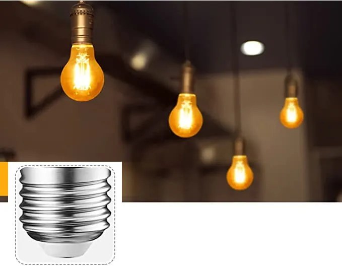 BERGE LED žárovka AMBER - A60 - E27 - 12W