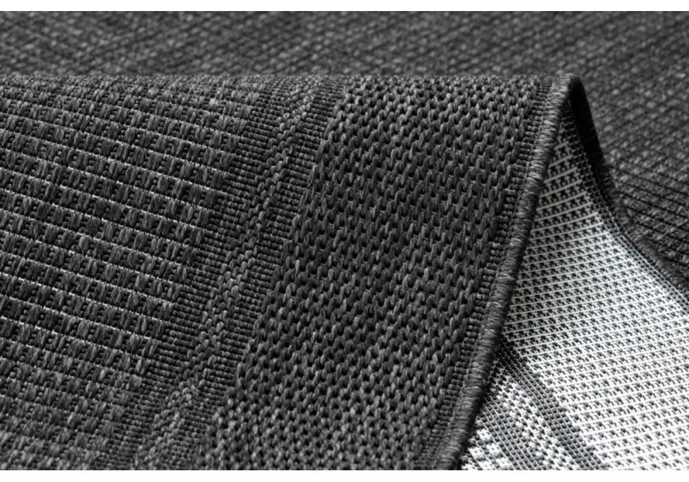 Kusový koberec Duhra černý 80x200cm