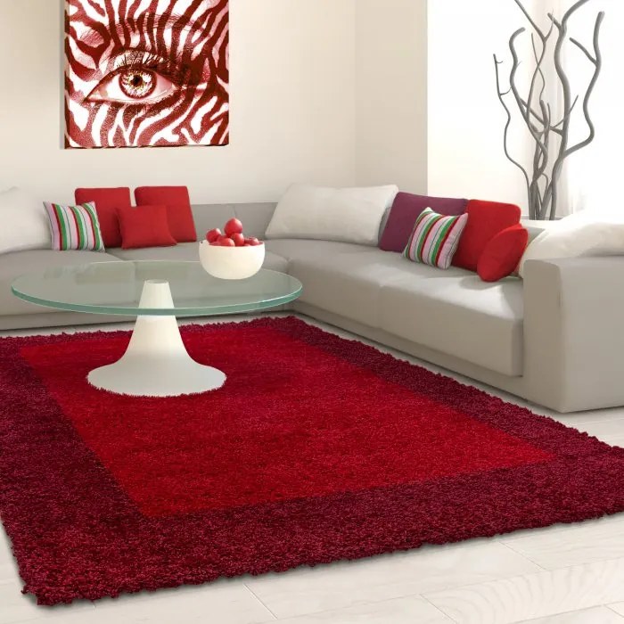 Vopi | Kusový koberec Life Shaggy 1503 red - 80 x 150 cm