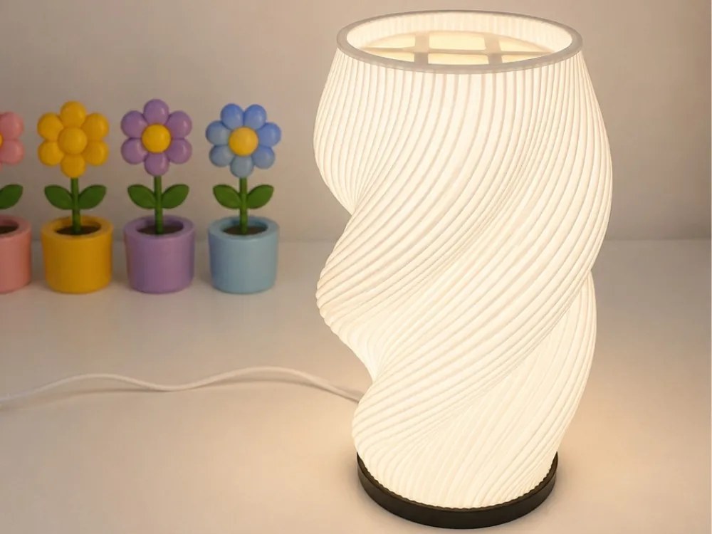 Verk Group Stolní lampy s vázou na květiny, dekorativní 2 v 1, led rgb, s dálkovým ovládáním