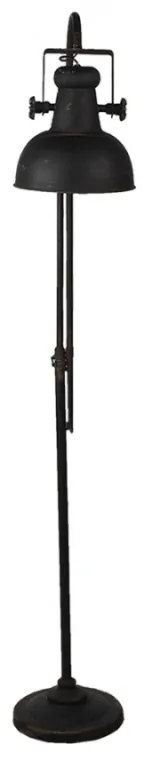 Černá kovová stojací lampa Frisian – 59x27x189 cm