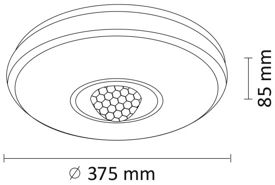 LED RGB Stmívatelné stropní svítidlo MAGIC DISCO LED/18W/230V + dálkové ovládání