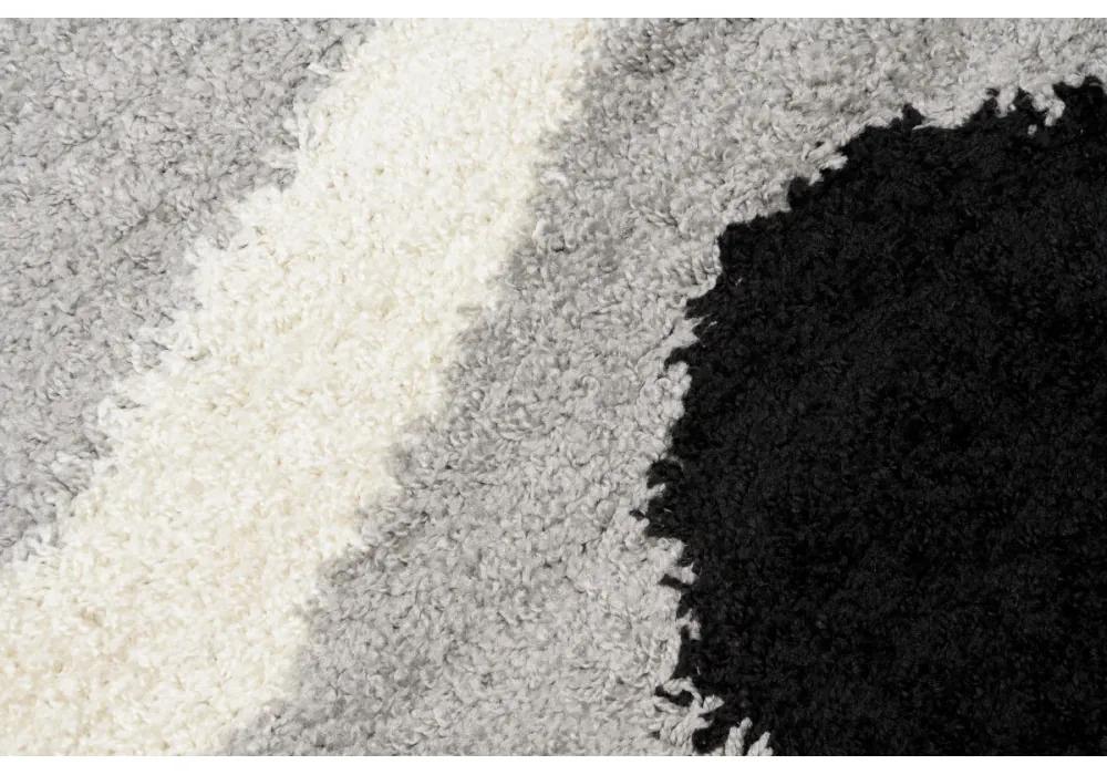 Kusový koberec shaggy Poza šedý 160x220cm