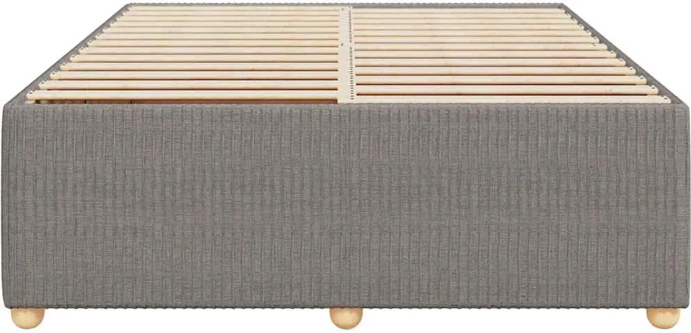Rám postele bez matrace taupe 140 x 190 cm textil 3284939