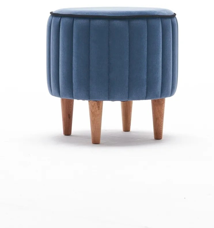 Atelier del Sofa Taburet Lindy Puf - Blue, Modrá