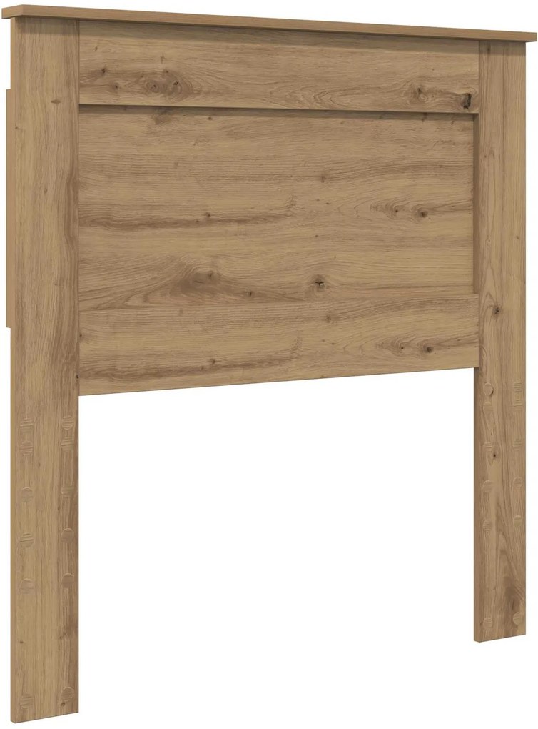 Rám postele Umělecký dub 75 x 190 cm Masivní borové dřevo 3410151