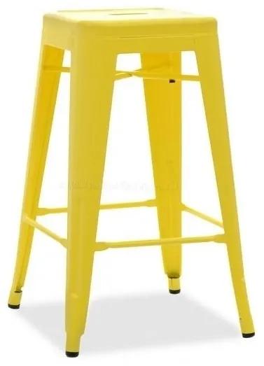 design4life Barová stolička LOGY žlutá