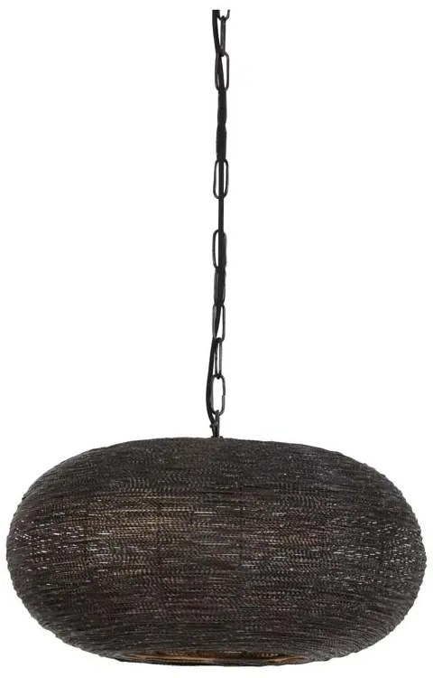 Bronzovo-hnědé závěsné kovové světlo Nadra - Ø45*23cm