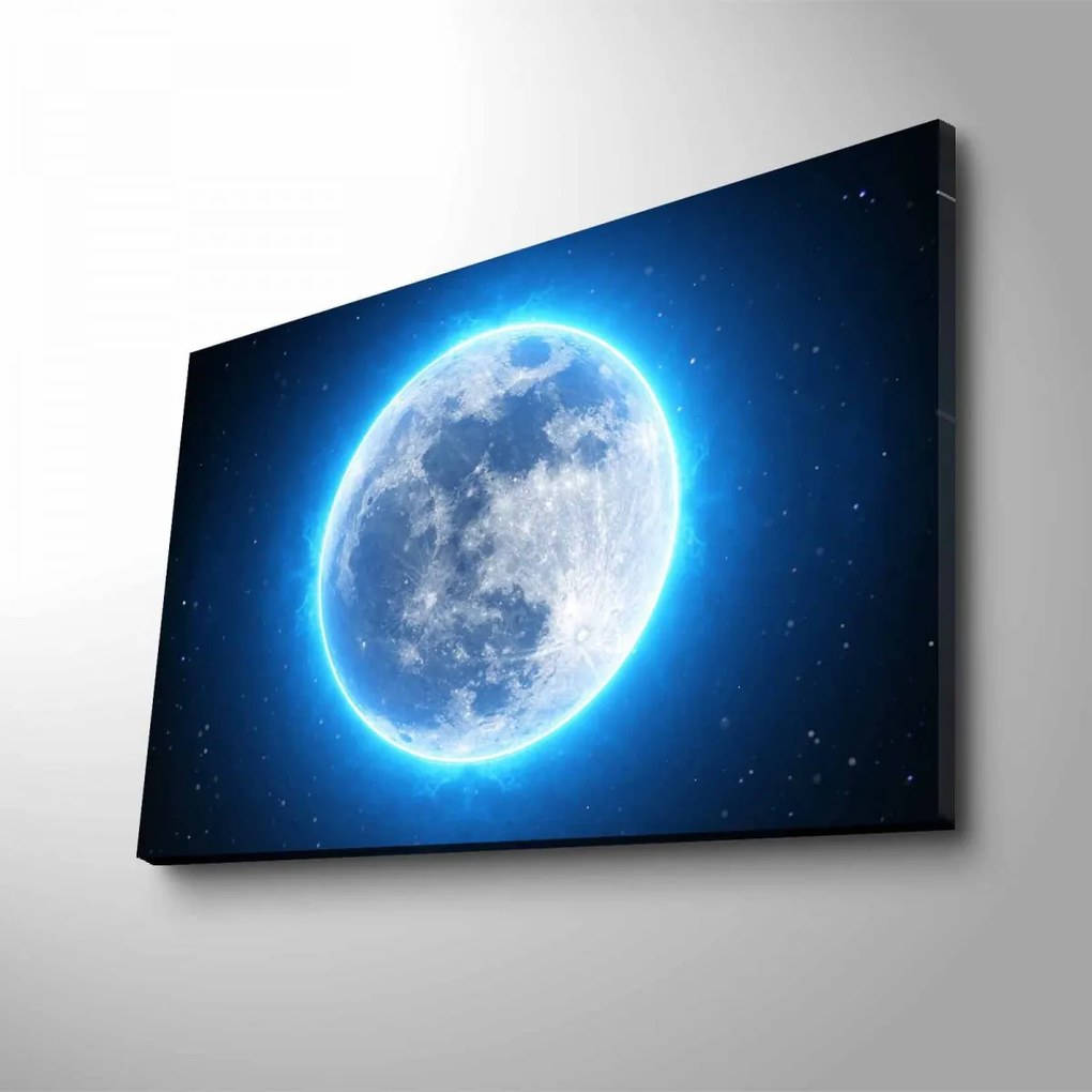 Obraz s led osvětlením Planeta 70x45 cm