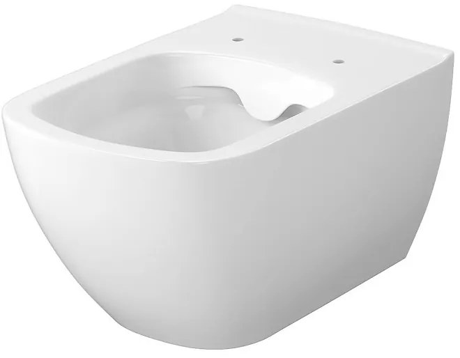 Cersanit Virgo - závěsná wc mísa CleanOn s pomalu padajícím sedátkem, bílá, S701-427