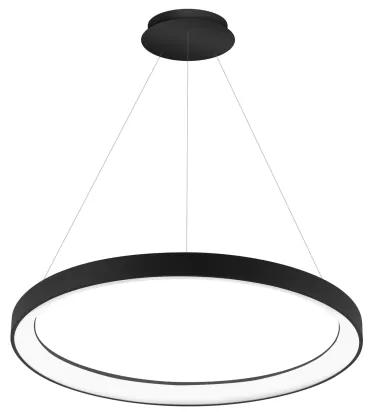 Palnas Závěsné LED svítidlo DITA ø 78 cm, černé Stmívání, řízení: Fázové, Dálkový ovladač: Bez dálkového ovladače