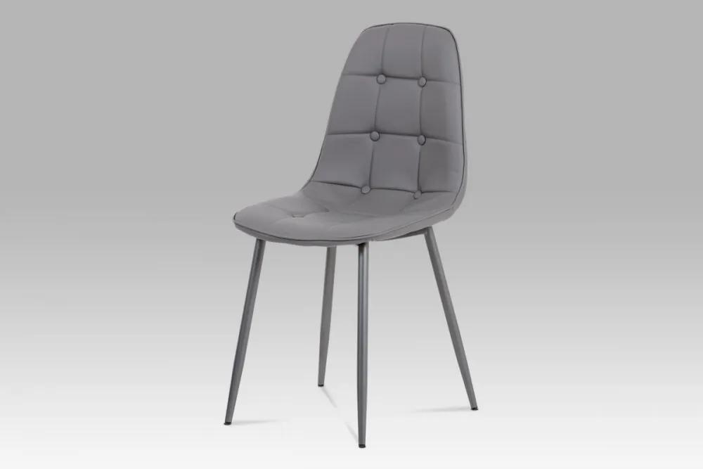 Jídelní židle CT-393 GREY šedá / antracit Autronic