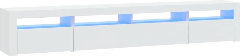 TV skříňka s LED osvětlením bílá 240x35x40 cm 3152722