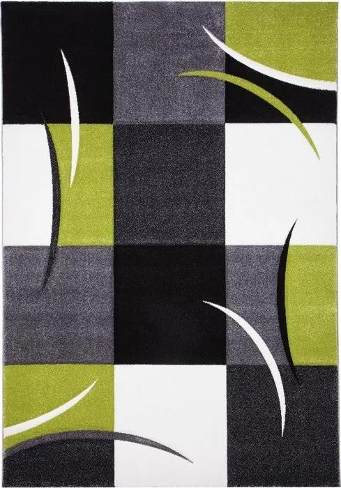 Vopi | Kusový koberec Moderno 665/940 - 160 x 230 cm, černý/bílý/zelený