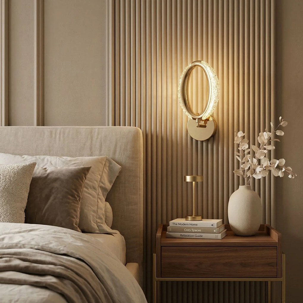 Toolight Rea, NÁSTĚNNÉ LED SVÍTIDLO G174-W GOLD, OSW-07818