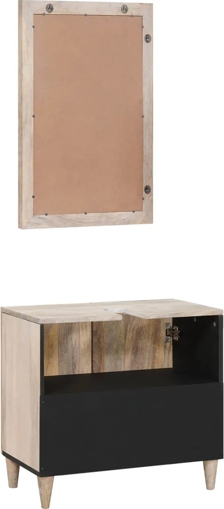 Sada koupelnového nábytku 2 ks Bílá 62 x 33 x 58 cm 3310072