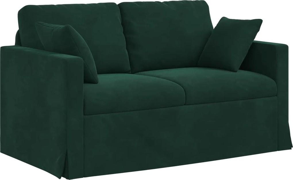 Set pohovek 2 ks Tmavě zelená samet 3407509
