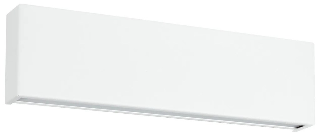 Linea Light 8256 Box_W, bílé nástěnné svítidlo se svícením nahoru/dolů, 19W LED 3000K, délka 31,9cm