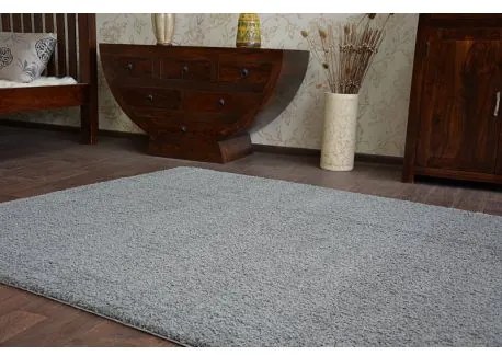 Kusový koberec SHAGGY MICRO antracit velikost 80x150 cm | krásné koberce cz