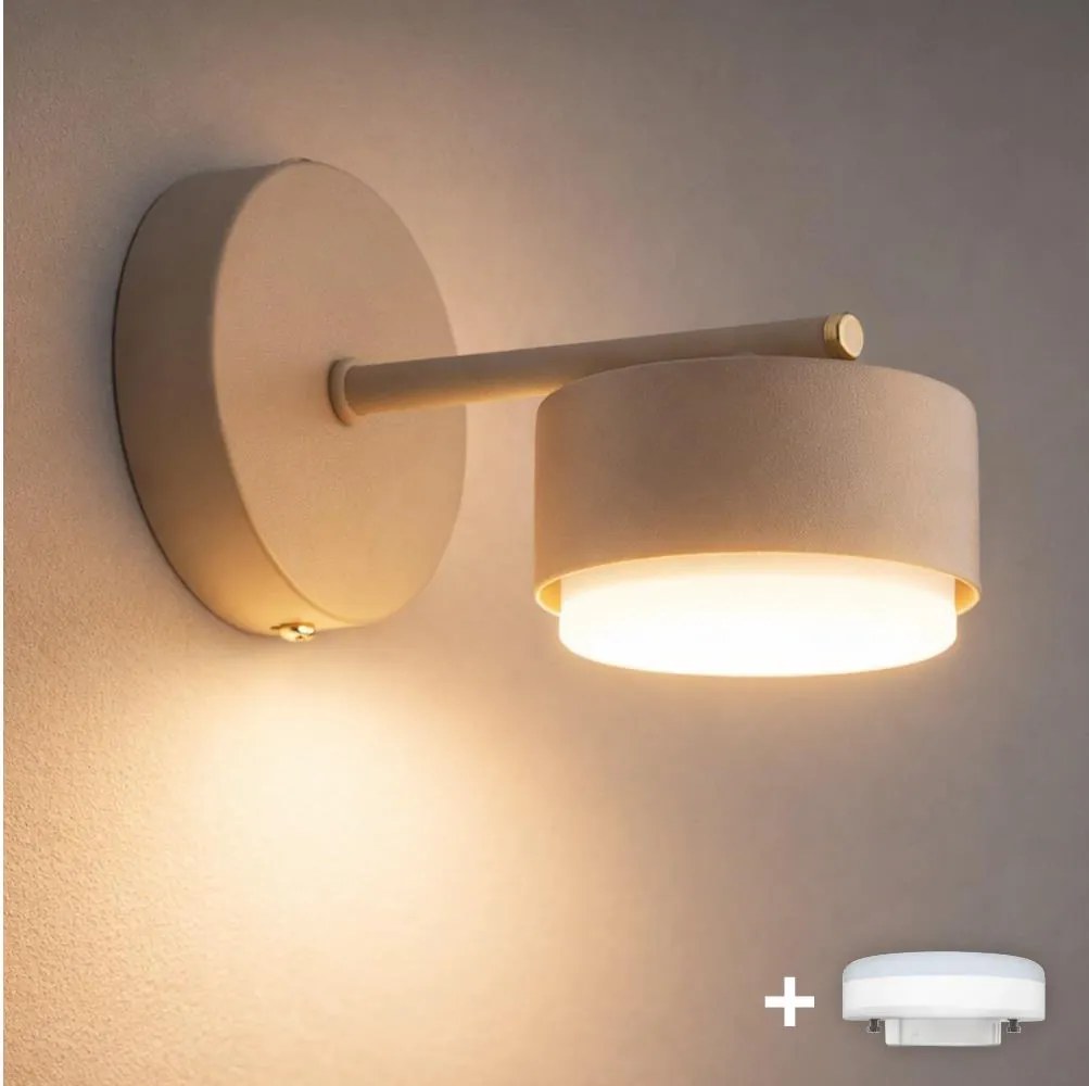 BRILAGI - LED RGB Stm. nástěnná lampa MONO 1xGX53/14W/230V Wi-Fi Tuya béžová