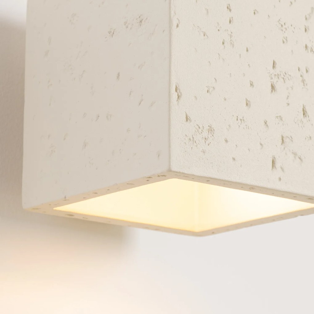 Sollux Lighting Nástěnná lampa QUAD betonová béžová